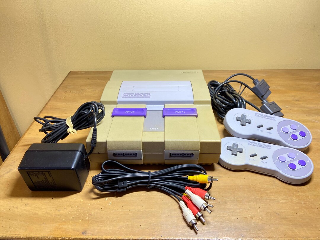 Vtg. Super Nintendo Console Video Game Entertainment System - Etsy