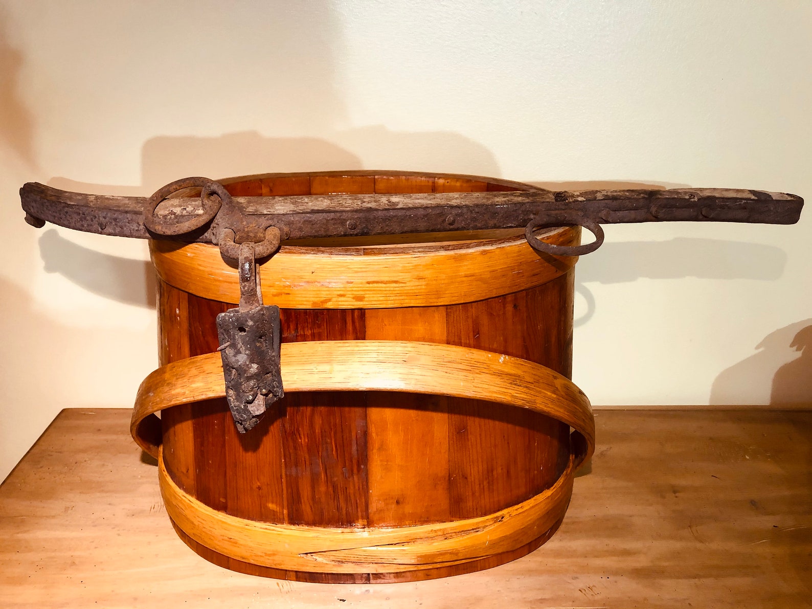 Vintage Horse Oxen Ox Yoke Wood Iron Harness 26 Single Tree Hitch - Etsy