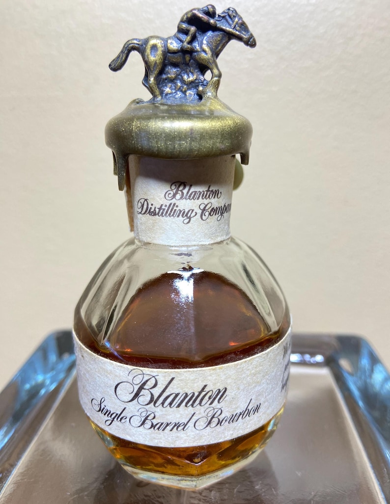 Rare Collectible Vintage Blantons Single Barrel Bourbon Whiskey Bottle ...