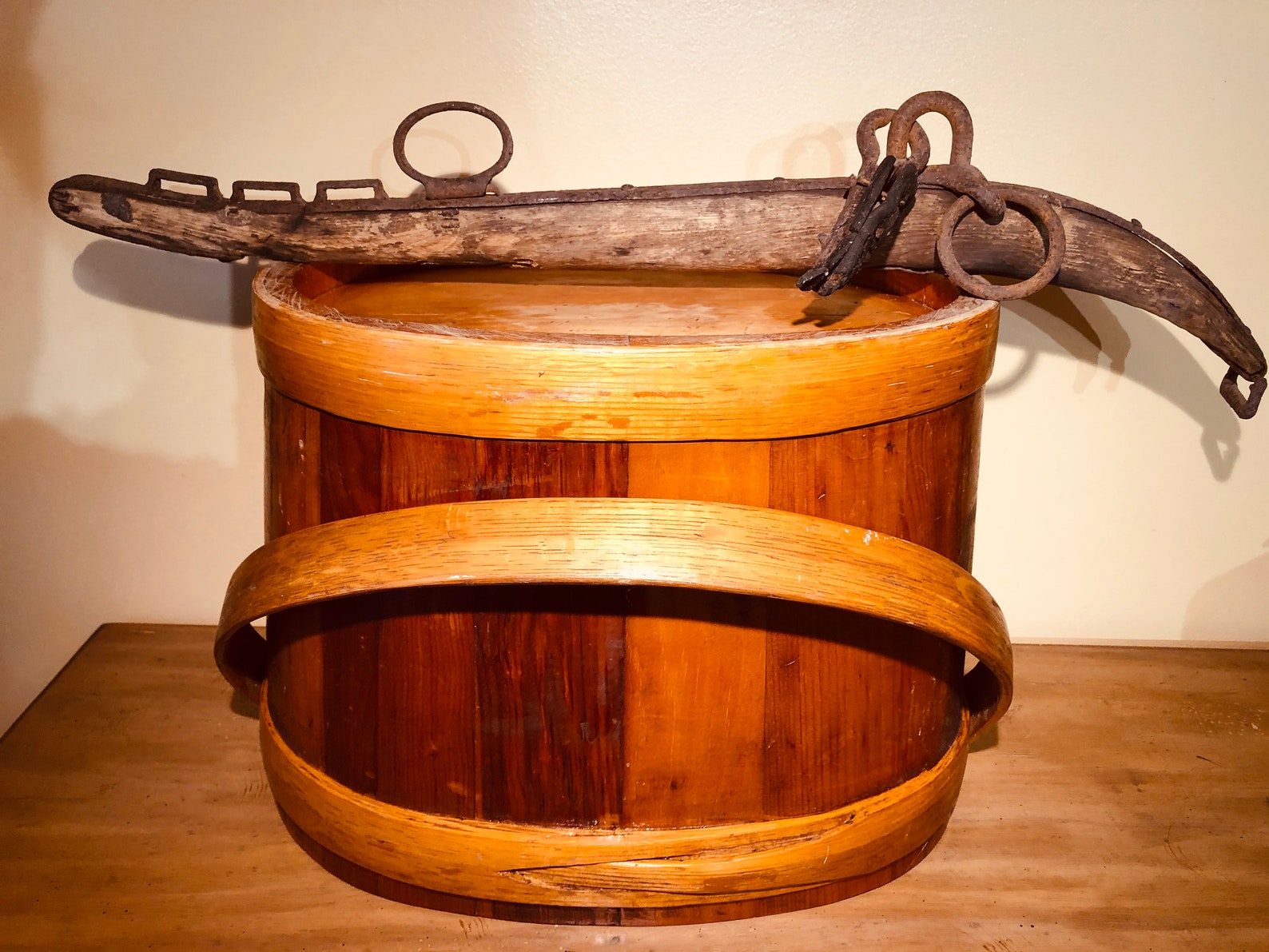 Vintage Horse Oxen Ox Yoke Wood Iron Harness 26 Single Tree Hitch - Etsy