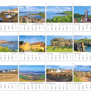 The Kingdom of Fife 2024 Desk Calendar - Etsy