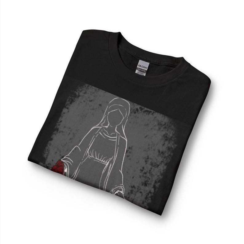 Bleeding Virgin Mary Illustration Long Sleeve Tee | Gothic Religious ...