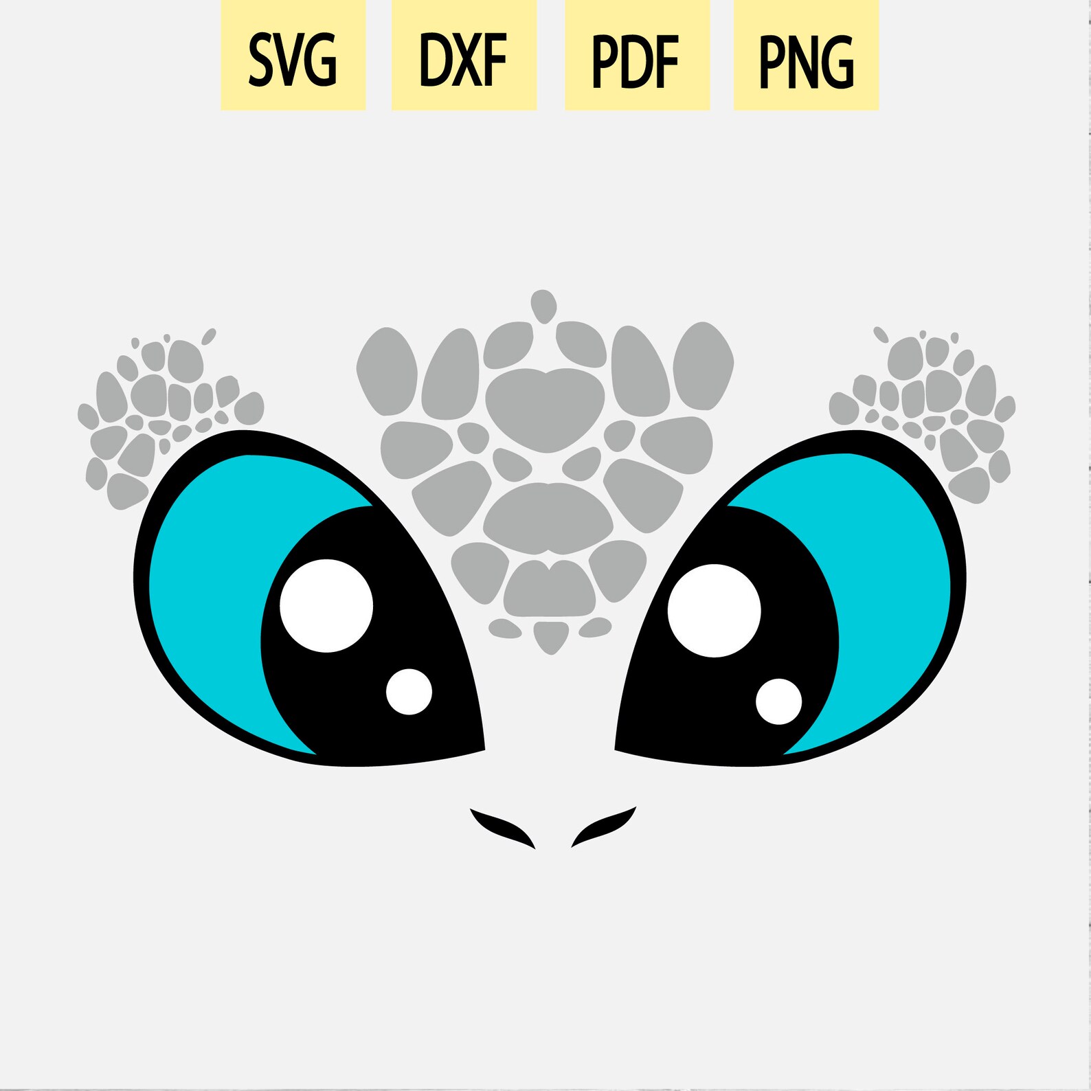 White dragon svg Toothless dragon svg Blue dragon eyes svg | Etsy