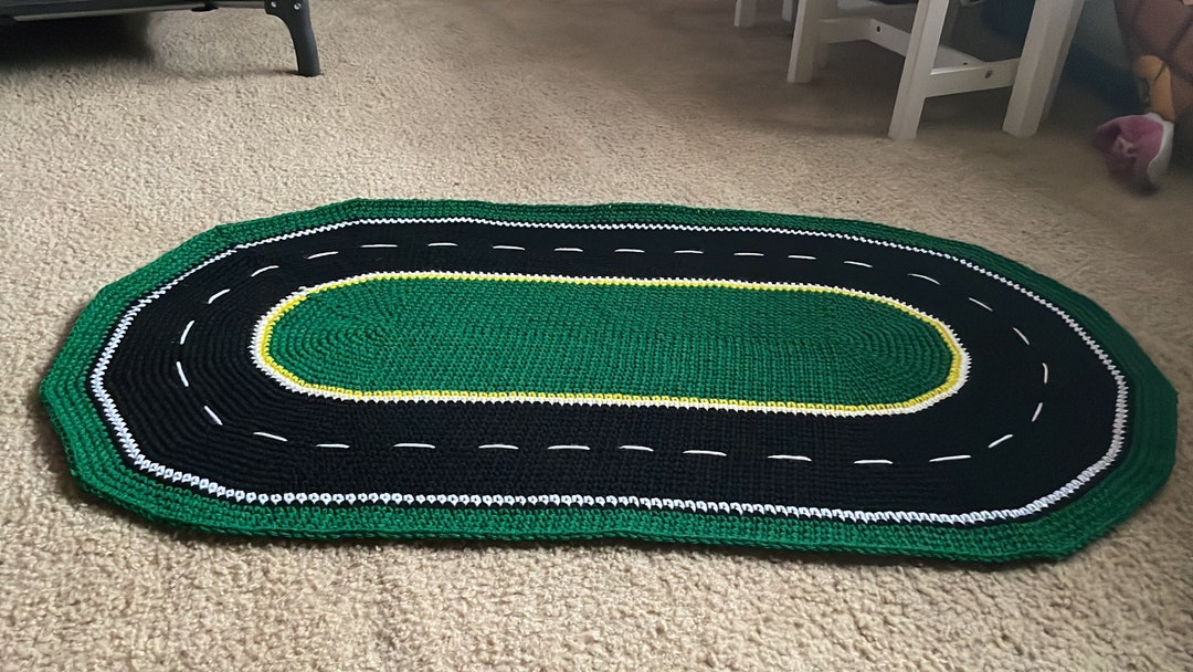 Race Track Play Rug Kids Room Rug Kids Racetrack Rug - Etsy