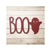 Boo With Ghost Metal Sign | Fall Front Porch Decor | Halloween Metal ...