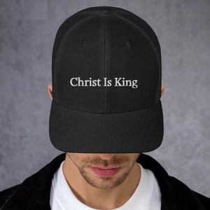Christ is King Hat|jesus is Lord Hat|jesus is King Hat|catholic Hat ...