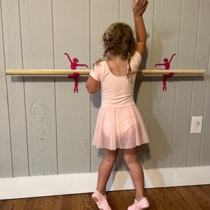 Ballerina Barre for Toddlers and Girls, Wall Mounted Dance Barre With ...