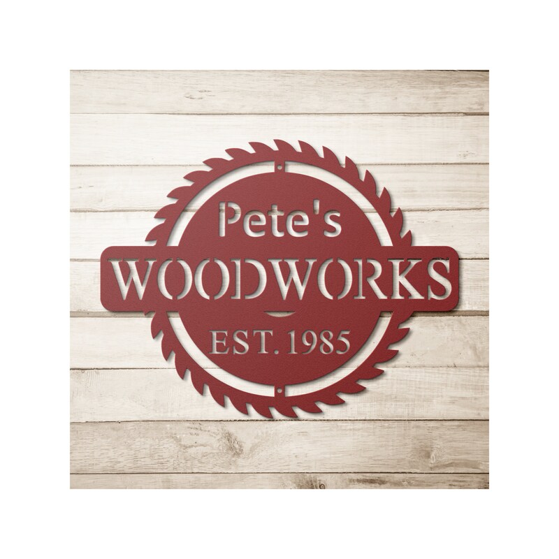 Wood and Metal Sign - Etsy