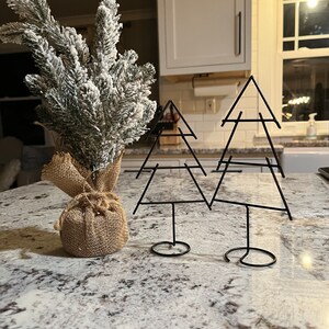 Small Decorative Metal Christmas Trees,countertop Christmas Decor,table ...
