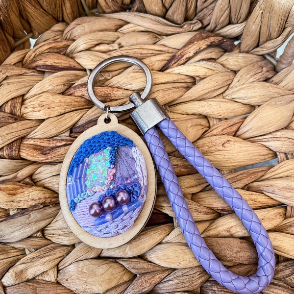 Sequin Key Chain - Etsy