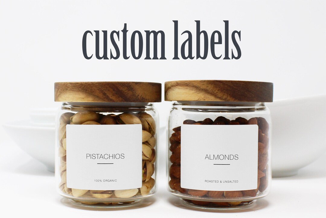Minimalist Modern Labels for Kitchen, Bathroom, Linen Closets, Home ...