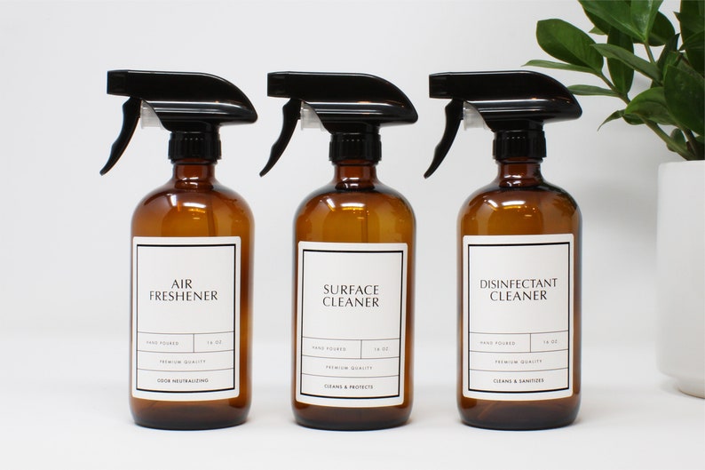 Modern Kitchen + Cleaning Labels • 12 or 15 Durable, Waterproof Labels ...