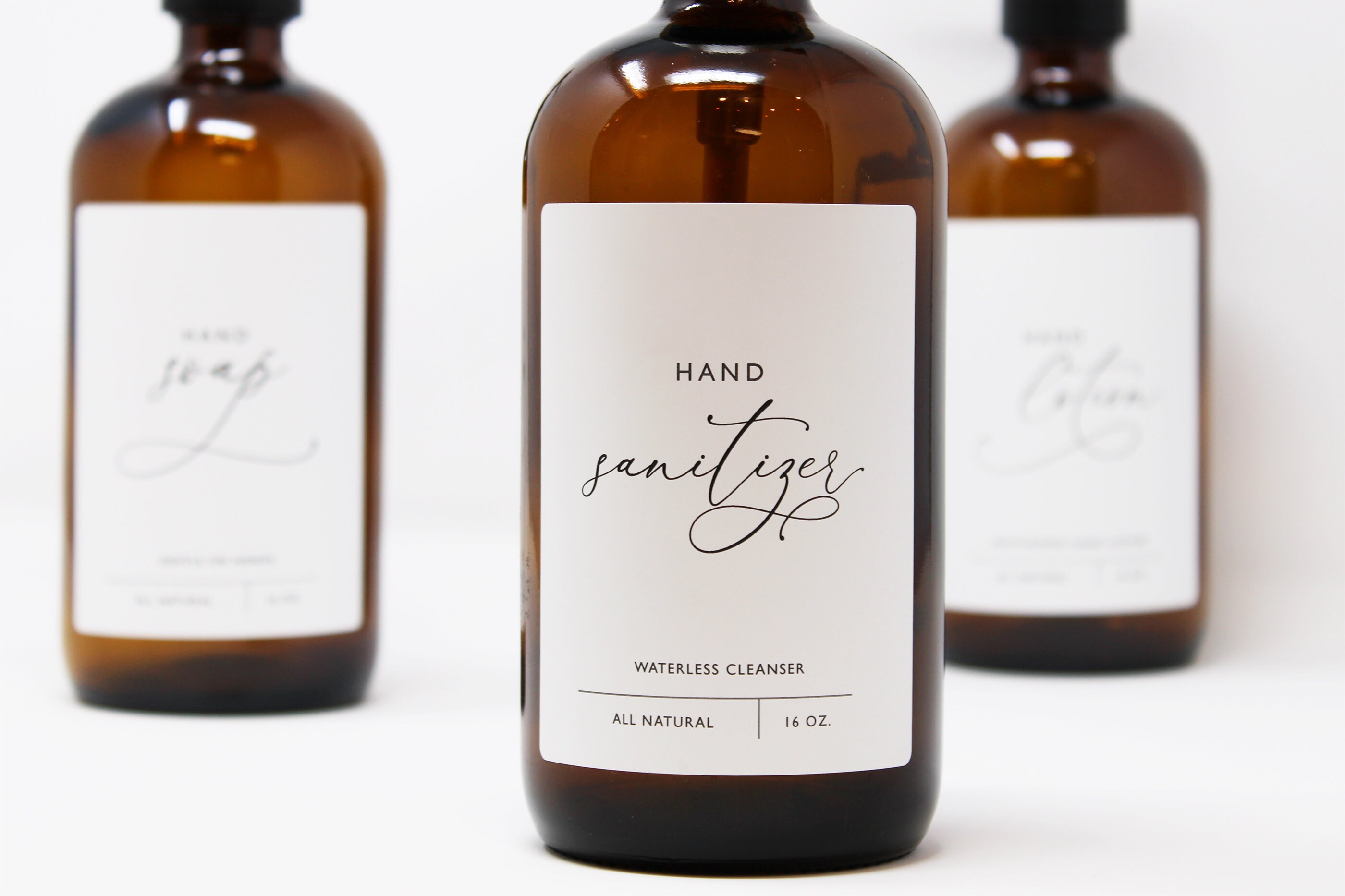 Modern Bathroom Labels 12 or 15 Durable Waterproof Labels | Etsy