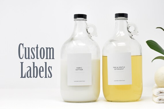 Custom Modern Laundry Room Cleaning Labels Waterproof - Etsy