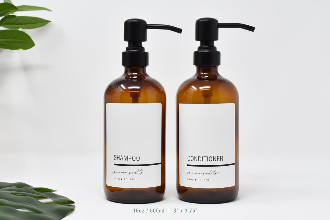 Modern Bathroom Personal Care and Cleaning Labels Waterproof ...