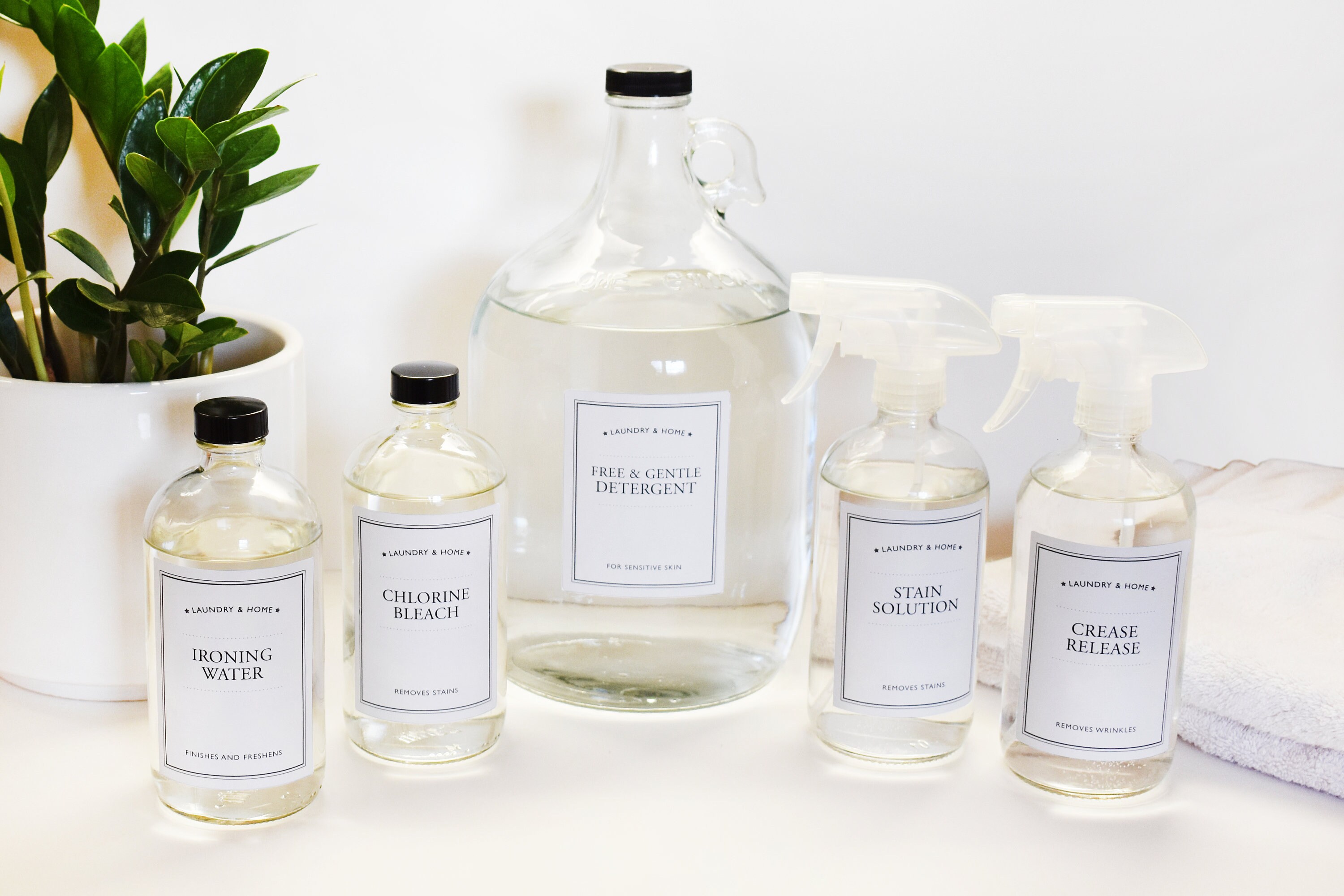 Modern Laundry Room Cleaning Labels 12 or 15 Durable | Etsy