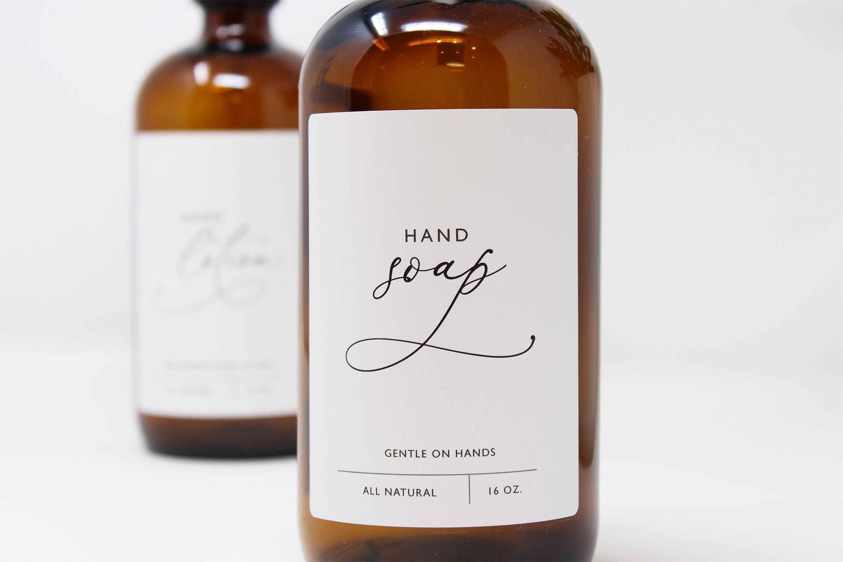 Modern Bathroom Labels 12 or 15 Durable Waterproof Labels | Etsy