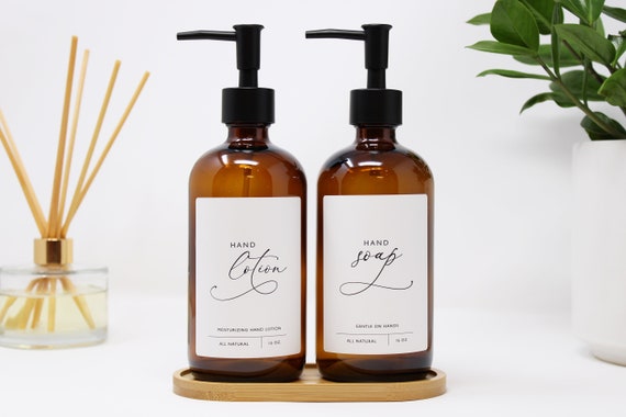 Modern Bathroom Labels 12 or 15 Durable Waterproof Labels - Etsy