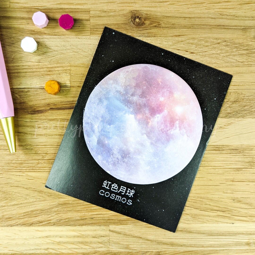 Moon Sticky Notes Multiple Colours Journaling Surprise Package Journal ...