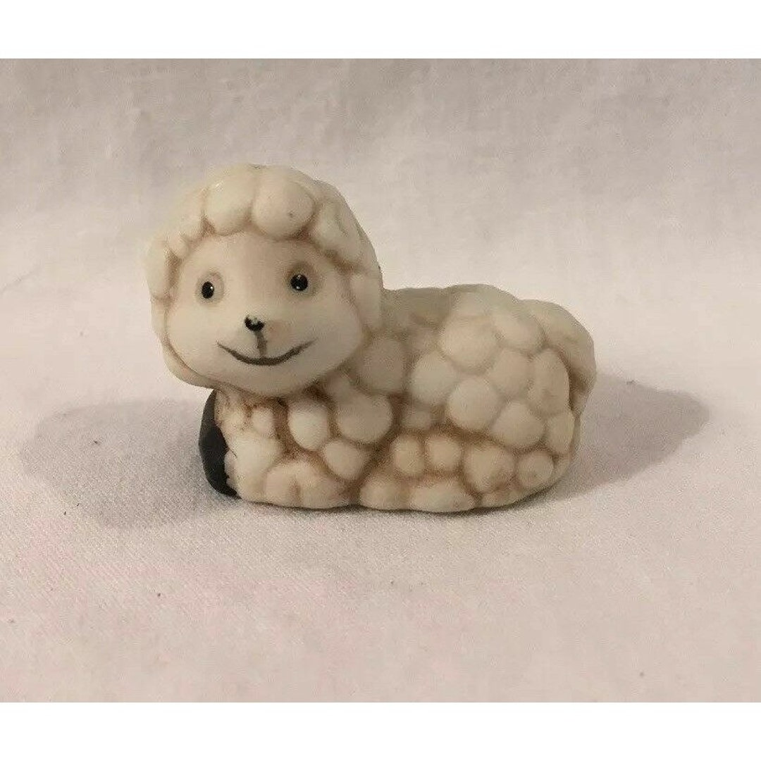 Sheep Lamb Children Nativity Set Figurine Bisque Porcelain Replacement ...