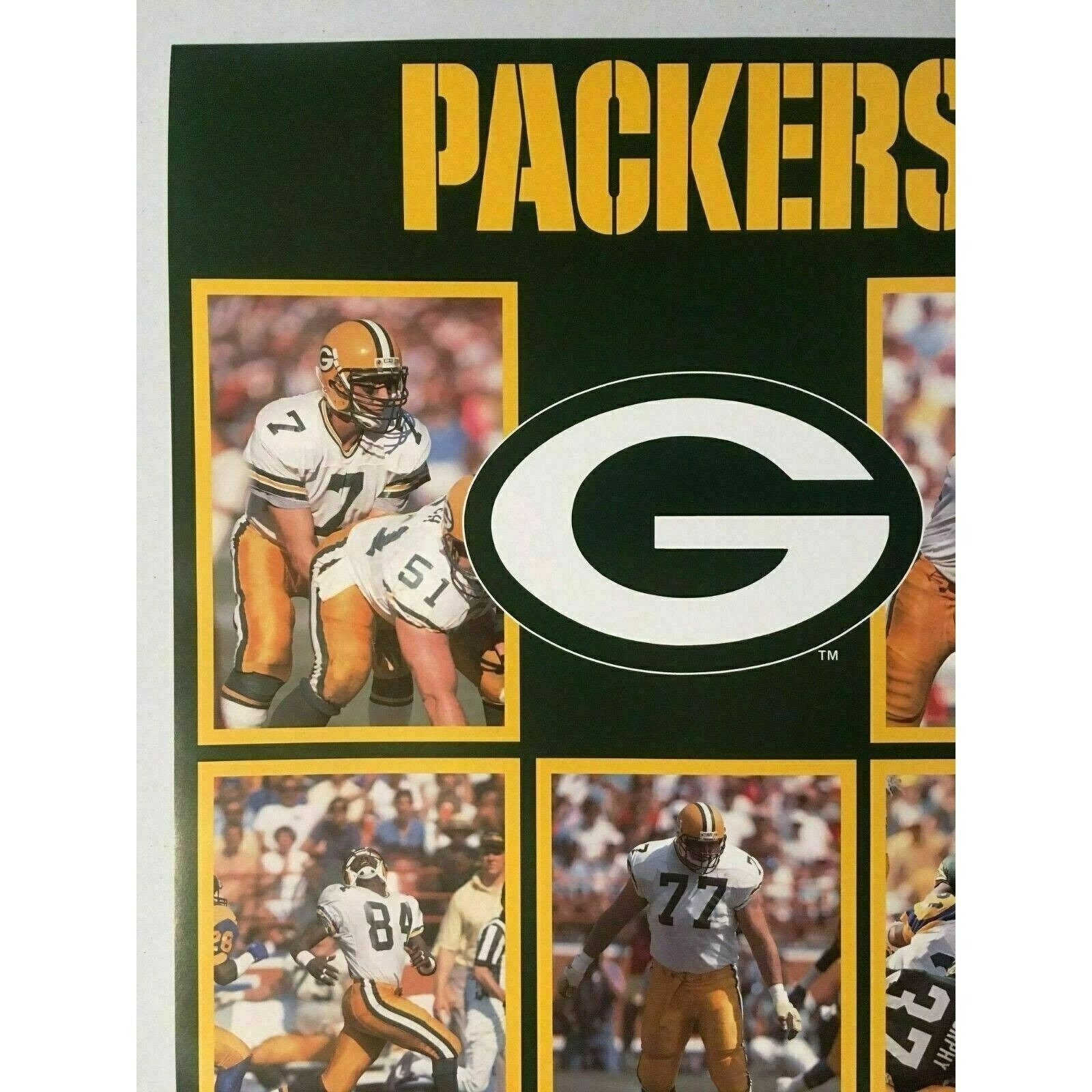 Green Bay Packers Poster Starline 1991 Vintage Print 20x16 Collage NFL ...