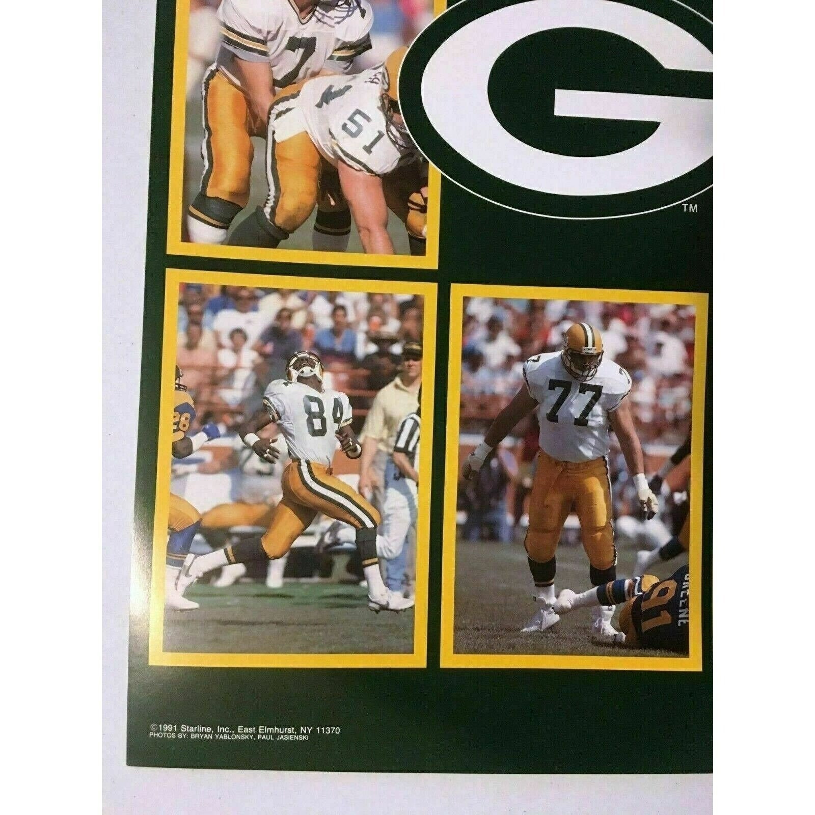 Green Bay Packers Poster Starline 1991 Vintage Print 20x16 Collage NFL ...