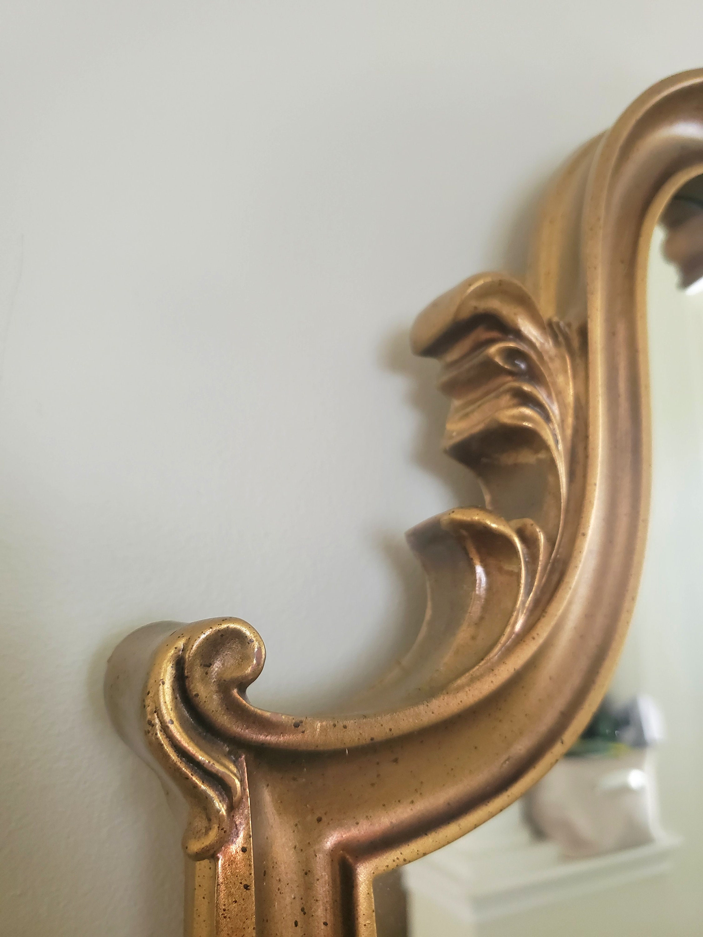 CAROLINA MIRROR Baroque Floral Wall Mirror & Wall Decor - Etsy