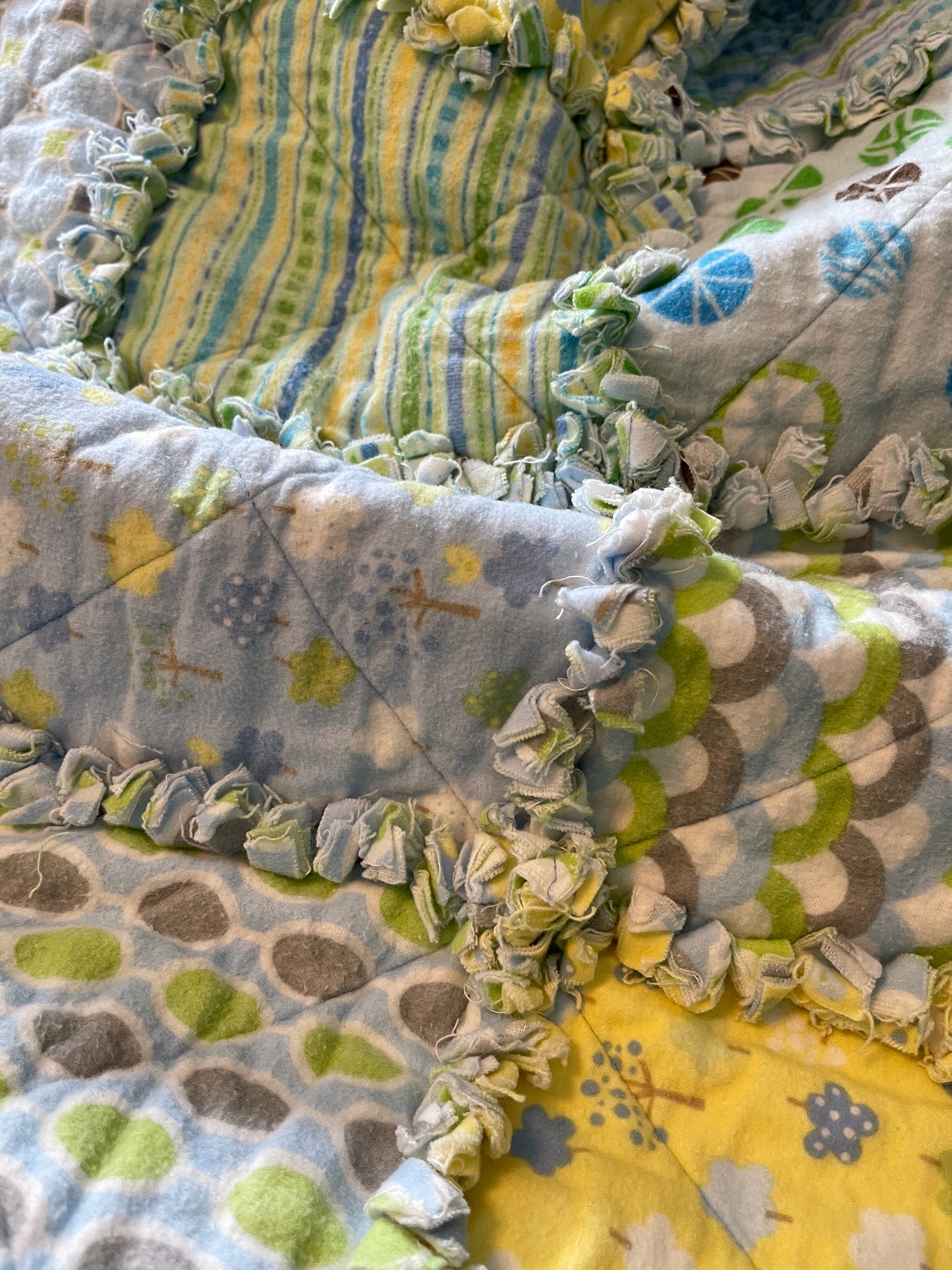 Cozy Flannel Baby Rag Quilt | Etsy