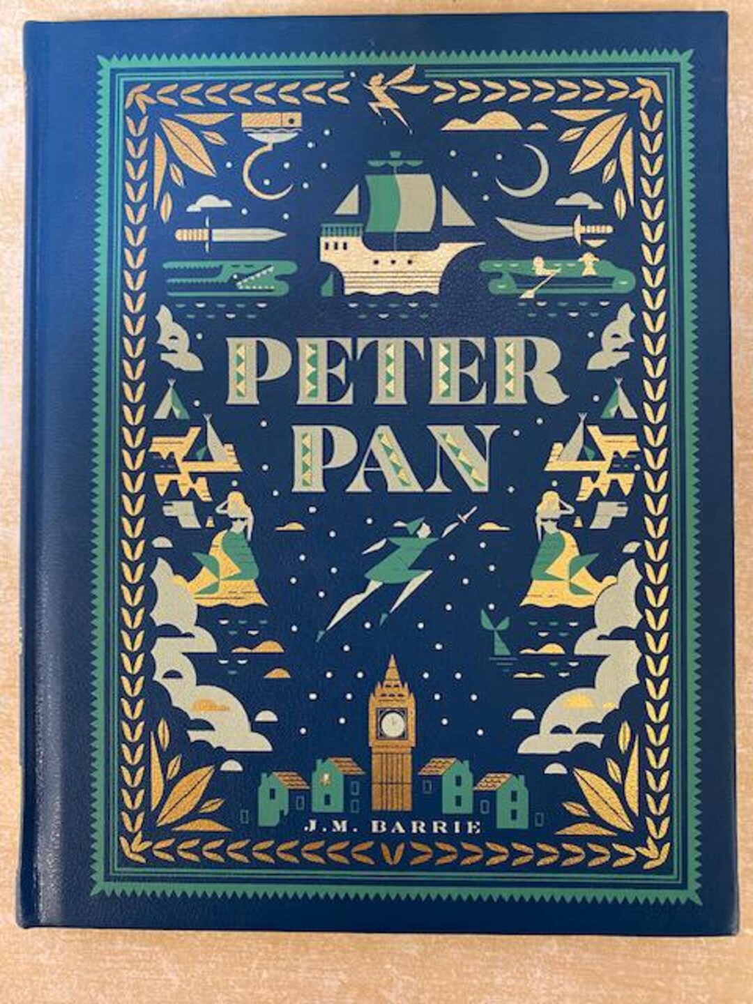 Peter Pan J.M. Barrie Classics, Leather Bound Book, Aesthetic, Reading, Book Lover, Gift Idea ...