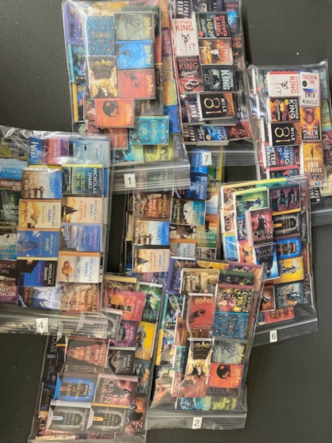 Bulk Mini Books Bundle TBR Bookshelves Tiny Miniature Book Collection ...