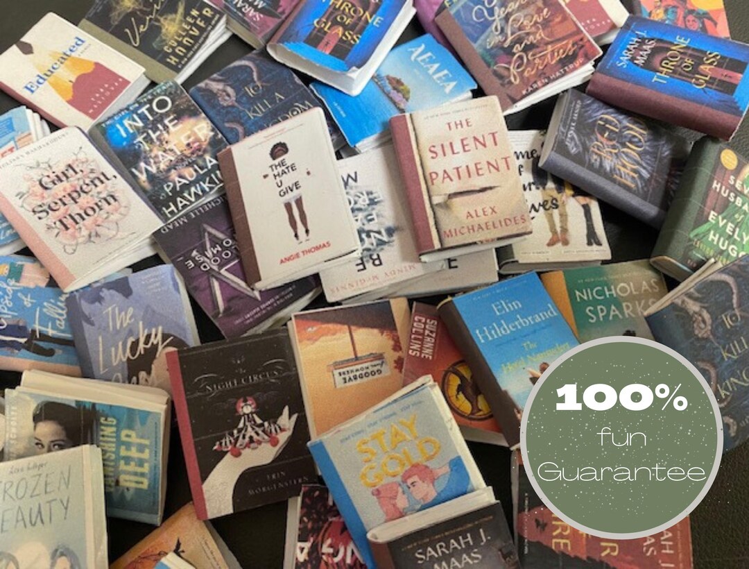 Mini Magnet Book Lot Bundle Miniature Collection of Books Popular ...