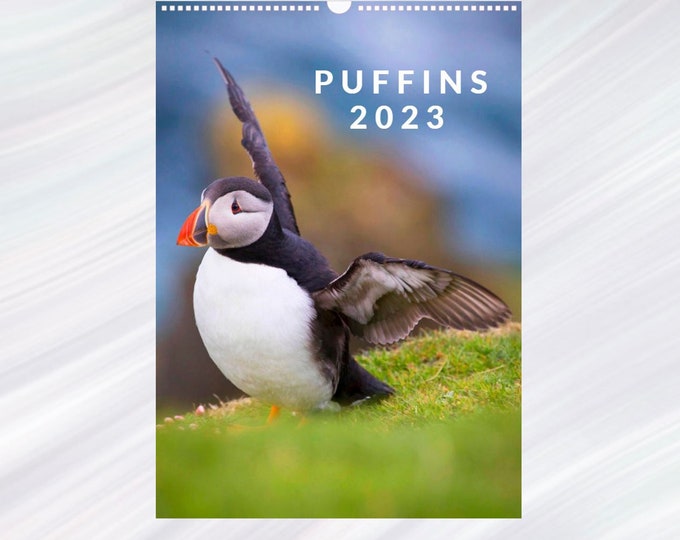 Puffin Calendar 2023, A3 Wall Calendar, Wall Calendar 2023, Christmas ...