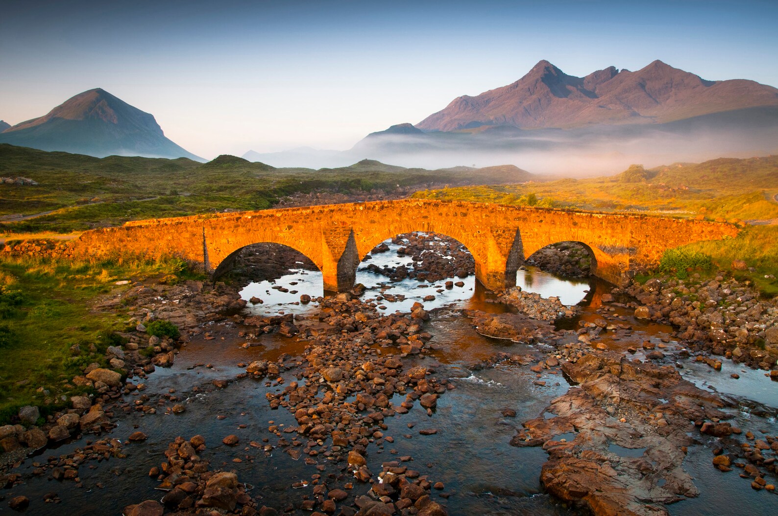 Sligachan Bridge, Isle of Skye, Sligachan, Scotland, Cuillin, Mountains ...