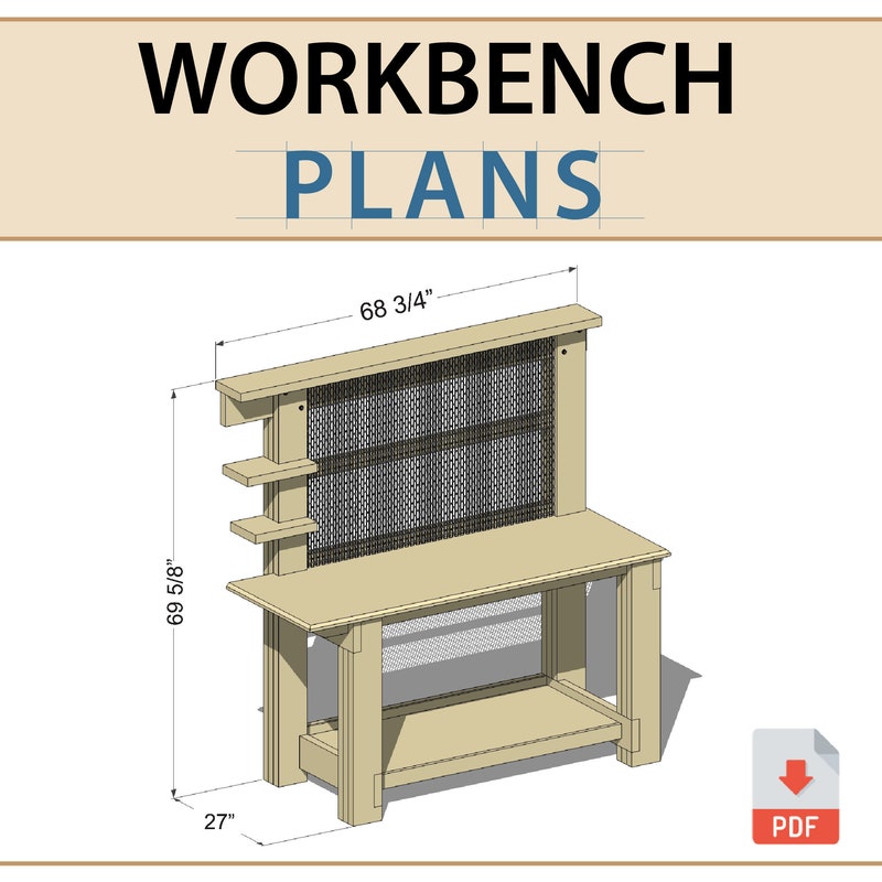 Workbench Plans - Etsy