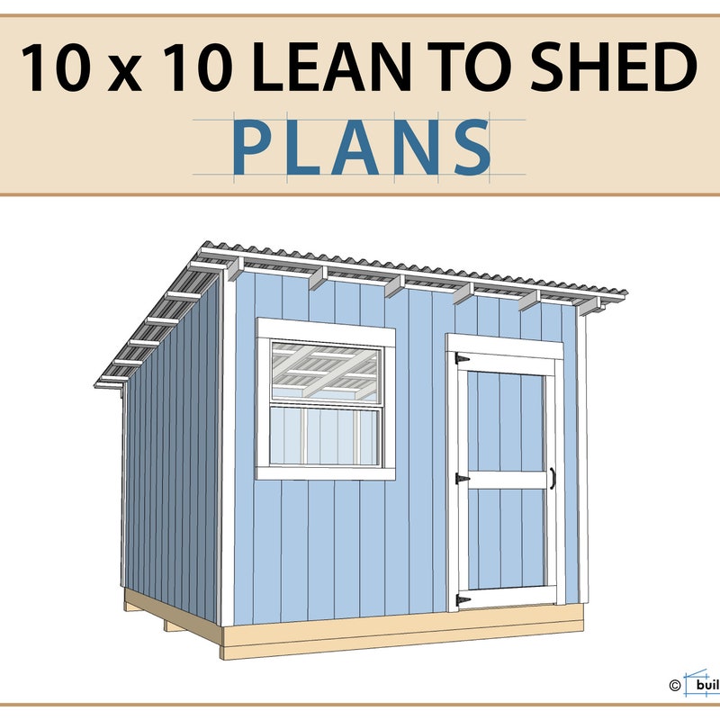 10x 12 Lean to Shed - Etsy