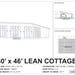 30' X 46' Modern Lean Cottage Architectural Plans - Custom 1380SF 3 ...