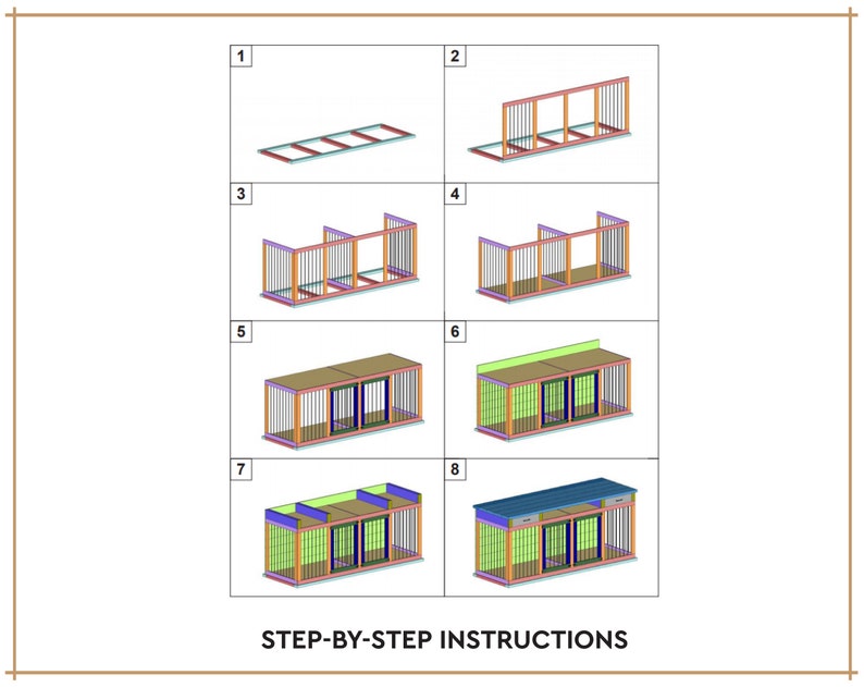 DIY Plans for XL Double Dog Kennel - Extra Large Dog Crate PDF - Etsy