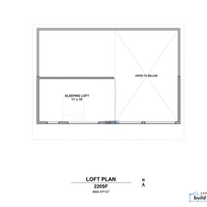 24' X 36' Lean Cabin Architectural Plans - Custom 864SF 2 Bedroom House ...