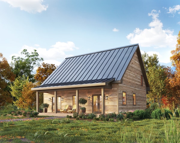 Simple Farm House Design With 1 Bedroom and 2 Loft 61sqm - Etsy Canada
