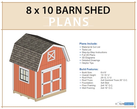 Shed Plans 8x10