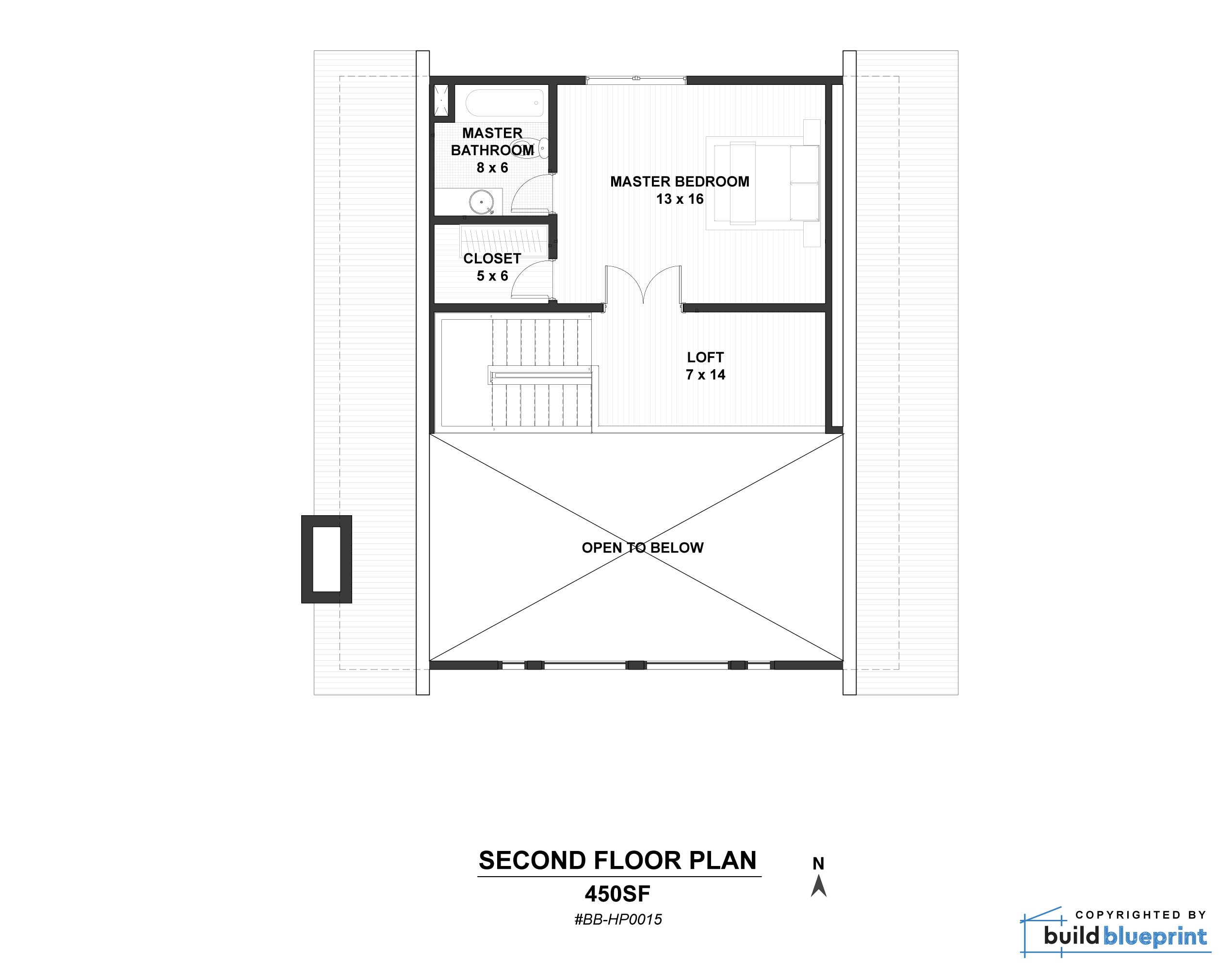 35' X 35' Modern Cabin W/ Loft Architectural Plans - Etsy