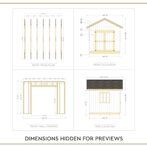 14x10 Garden Shed Plans and Build Guide | DIY Woodworking Instructions ...