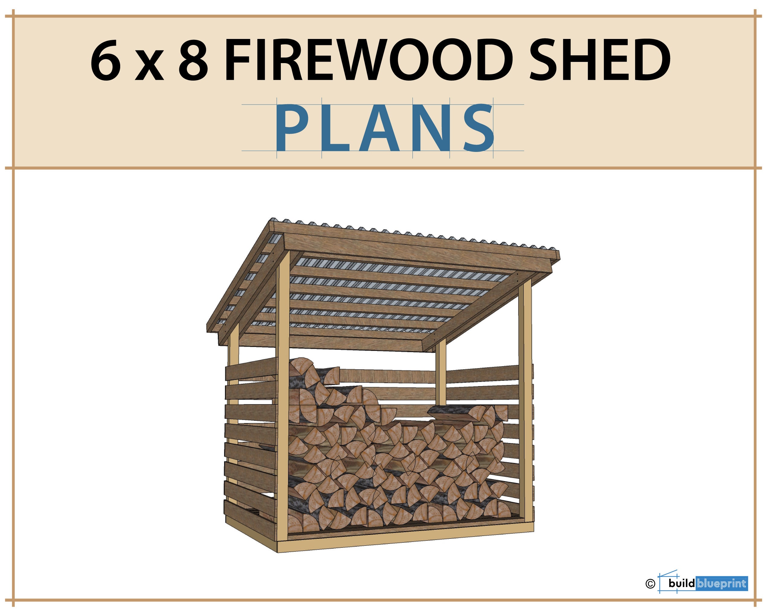 6x8 Firewood Shed Plans Cord Storage Firewood Storage Shed Ideas