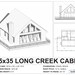 35' X 35' Modern Cabin W/ Loft Architectural Plans - Etsy Canada