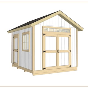 14x10 Garden Shed Plans and Build Guide | DIY Woodworking Instructions ...