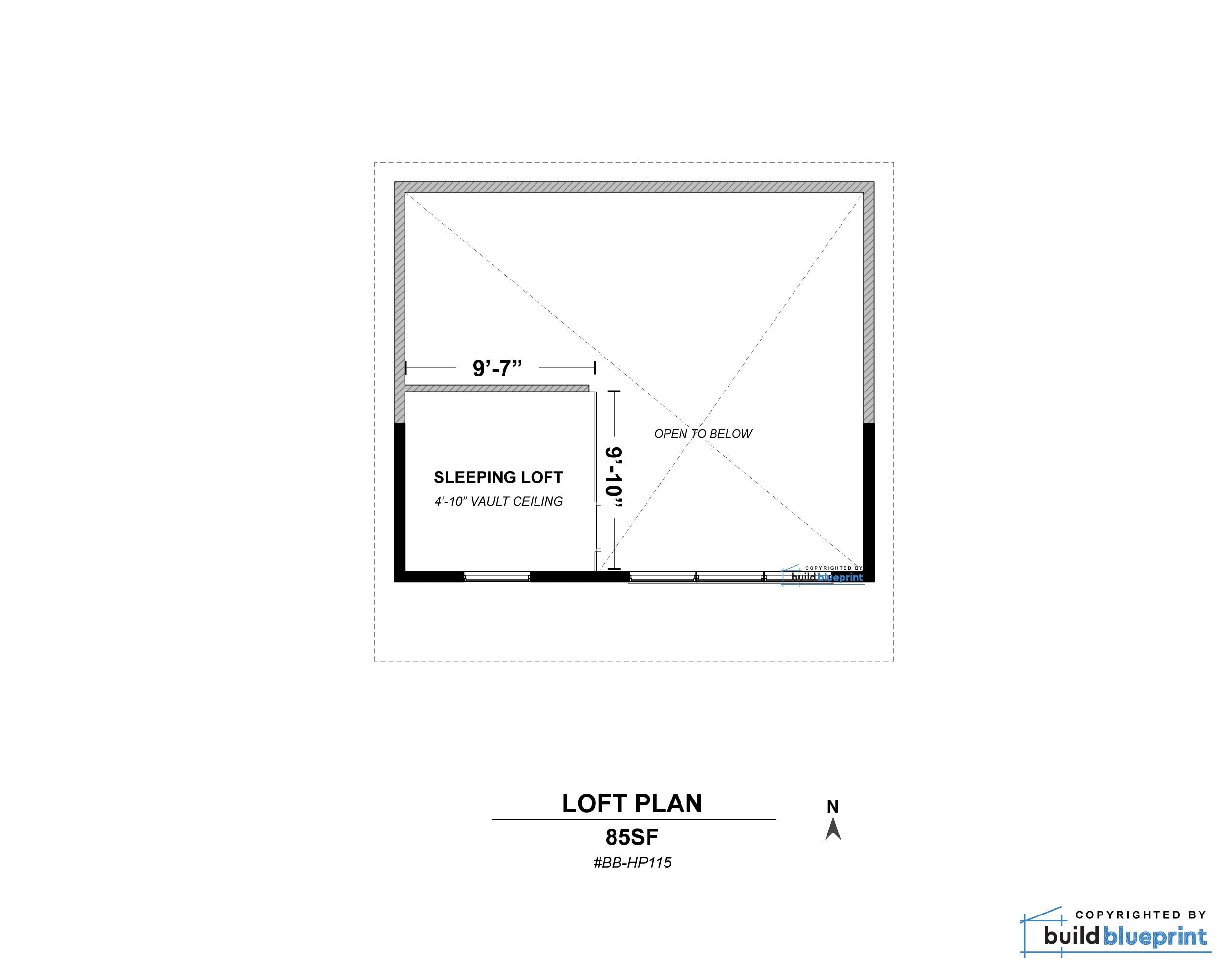 20' X 24' Lean Cottage Architectural Plans - Custom 480SF Tiny House ...