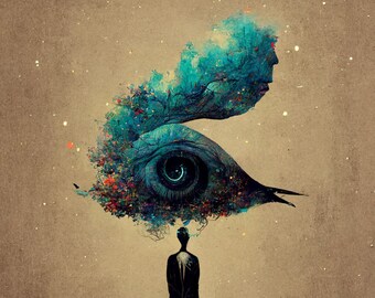 THE STORM: ADHD Art, Autistic Art, Framed Print, Neurodiversity Art ...