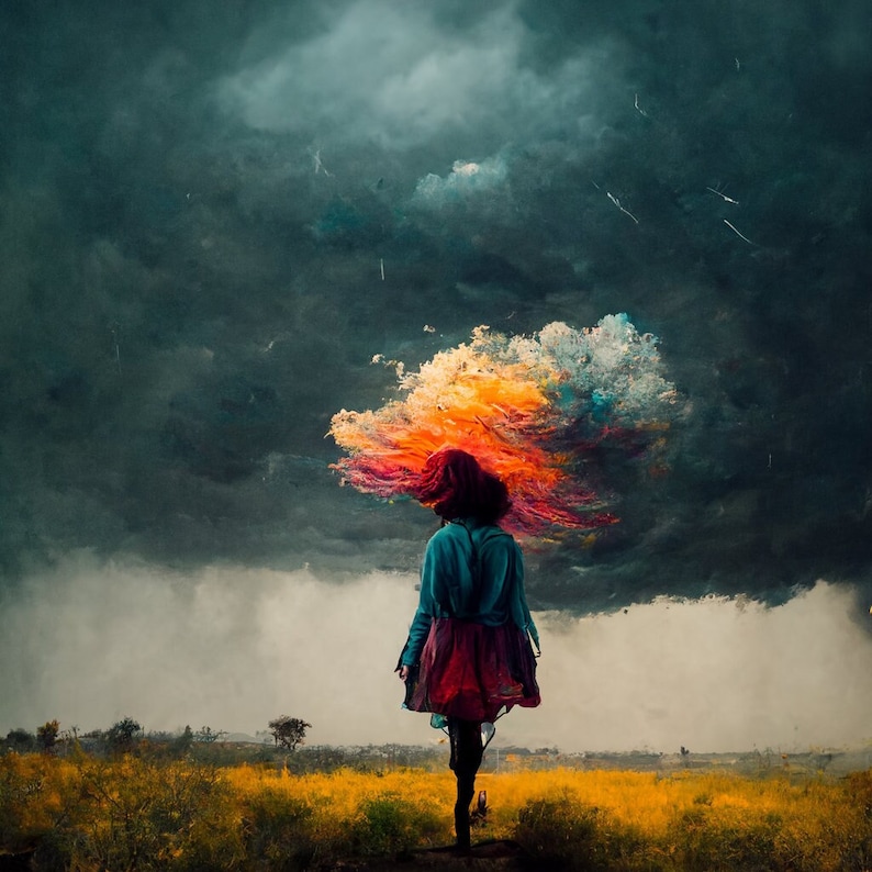 THE STORM: ADHD Art Autistic Art Framed Print - Etsy