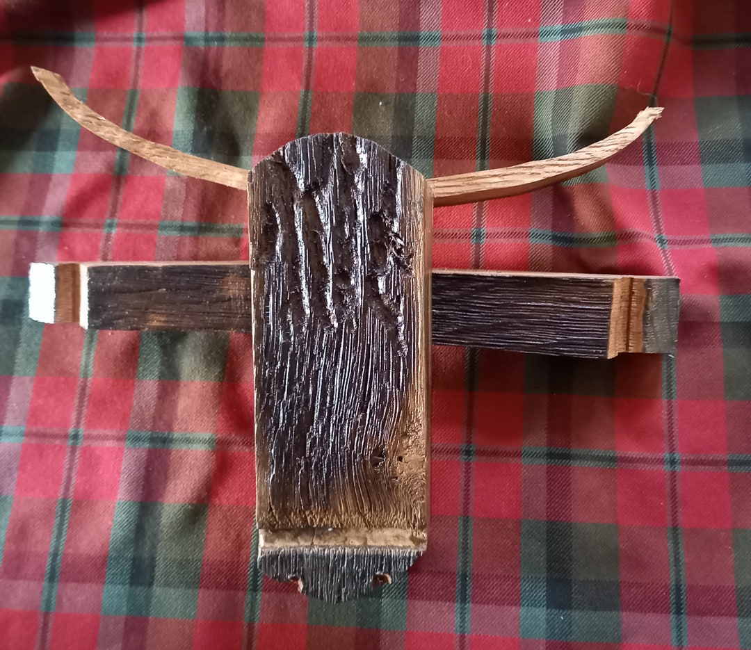 Oak Stave Craft, Highland Cow Head. - Etsy UK