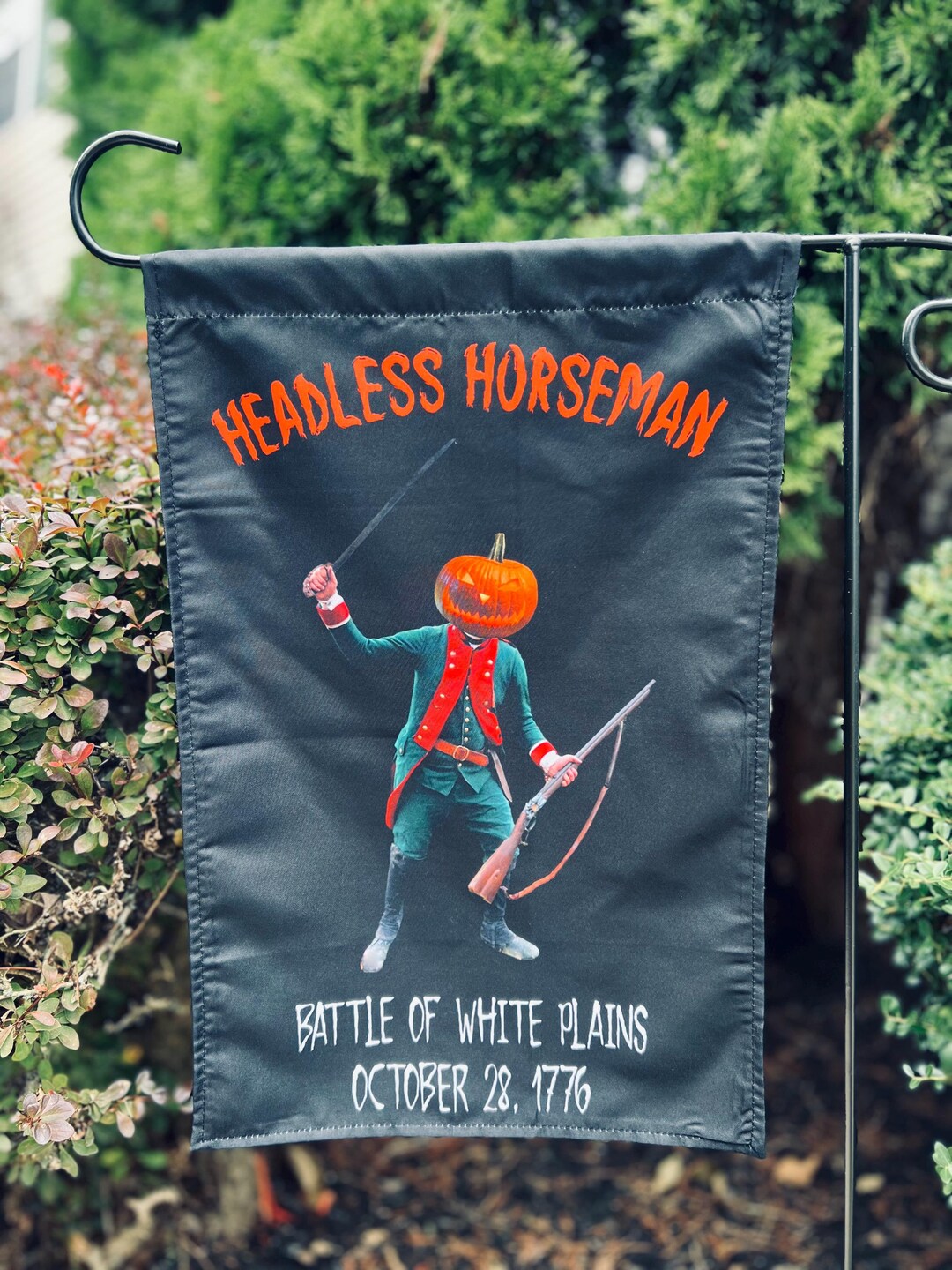 HEADLESS HORSEMAN SOLDIER Garden Flag/halloween/small Flag/pumpkin/jack ...